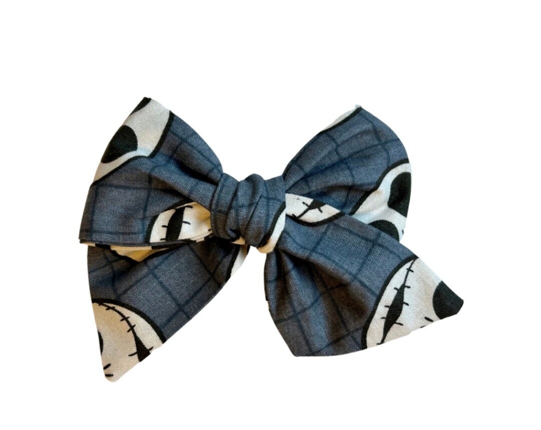Nightmare Before Christmas Inspired Face Bow - Etsy