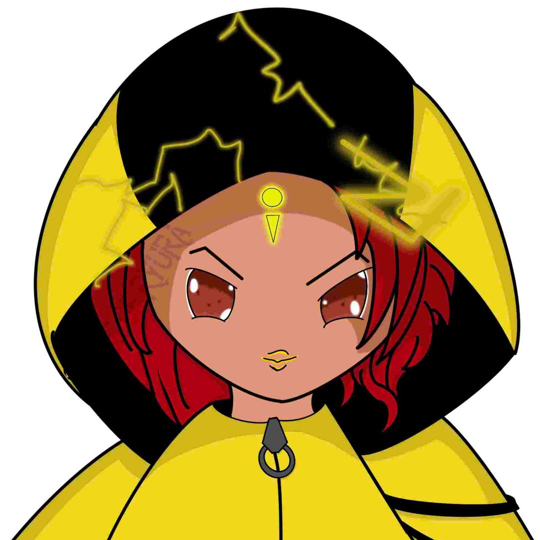 Ryuraverse Chibi Lighting Caster Sticker - Etsy