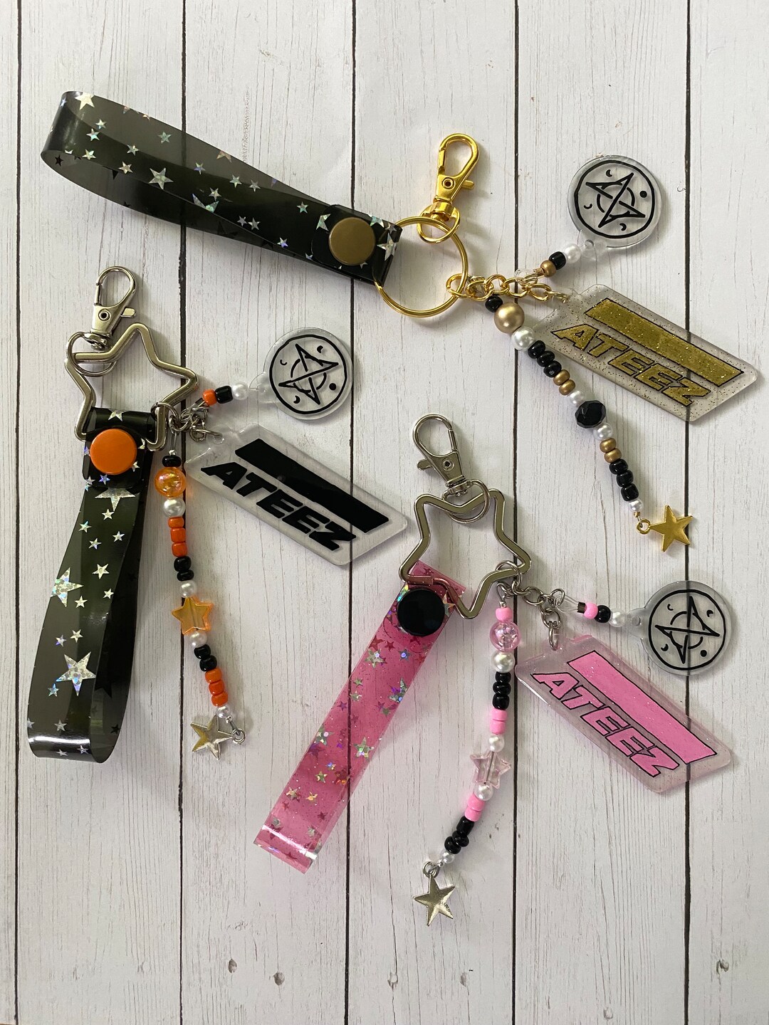 ATEEZ KPOP Keychain *various Colors* ATINY - Etsy