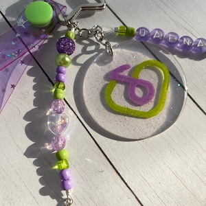 IU Kpop Keychain - UAENA Tour Lightstick Accessory - Etsy