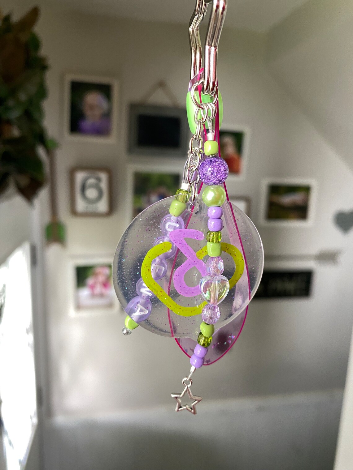 IU Kpop Keychain - UAENA Tour Lightstick Accessory - Etsy