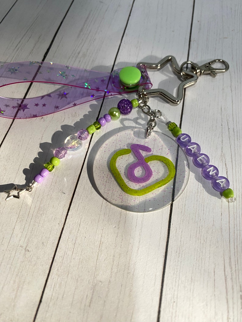 IU Kpop Keychain - UAENA Tour Lightstick Accessory - Etsy