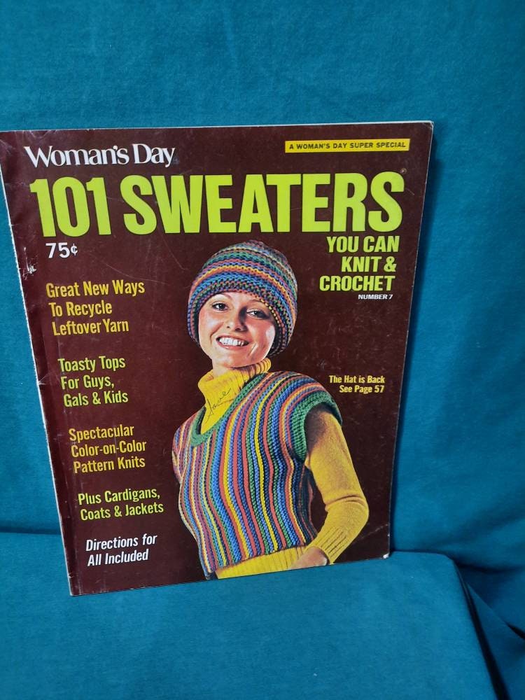 4 Knit and Crochet Sweaters Pattern Books - Etsy