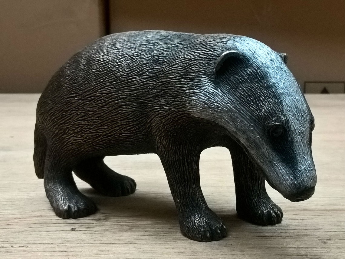 Cold Cast Bronze Badger - Etsy