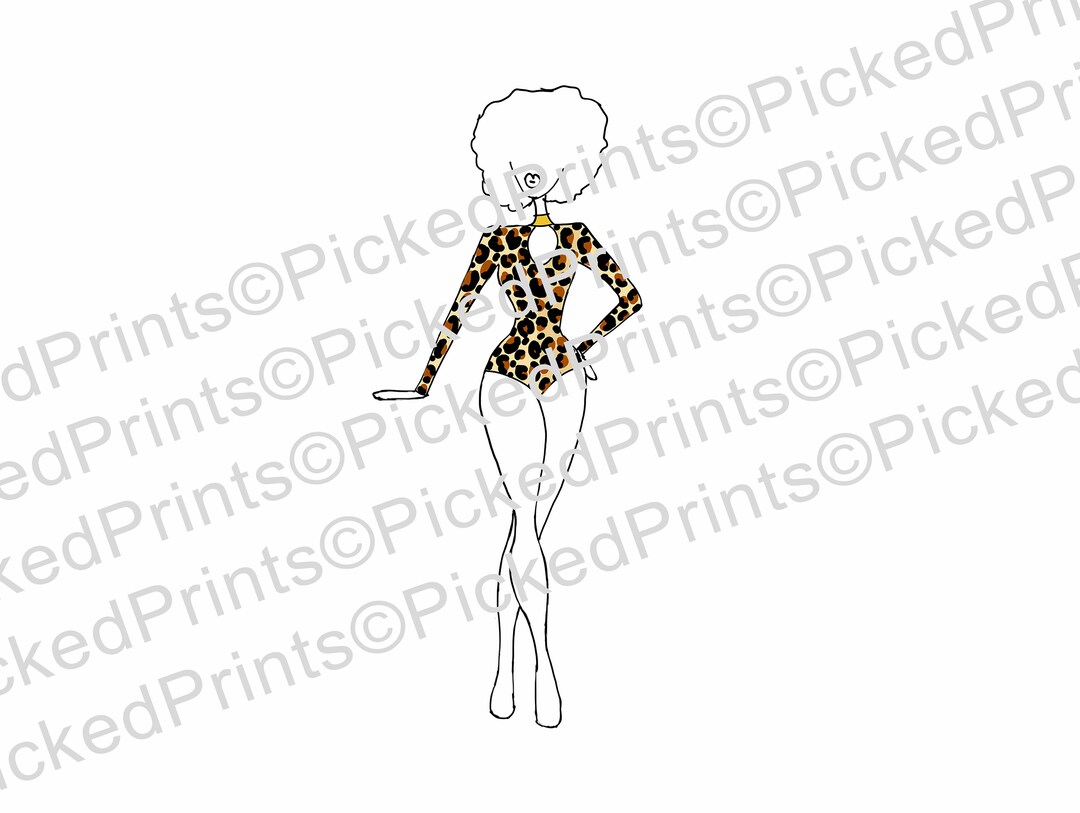 PNG Majorette Leopard Costume Printable File Design for Digital ...