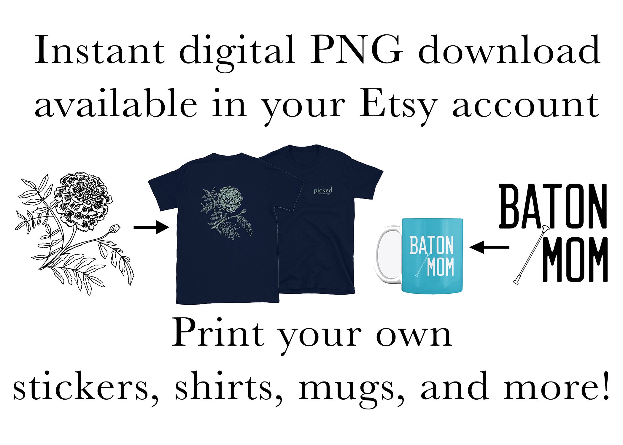 PNG Baton Twirling Let's Roll Printable File Design for - Etsy