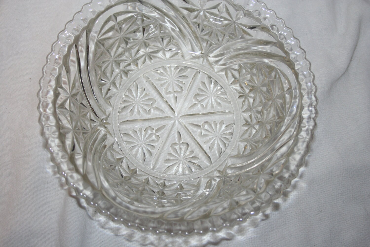 Anchor Hocking Pressed Glass Bowl Stars and Bars Pattern - Etsy
