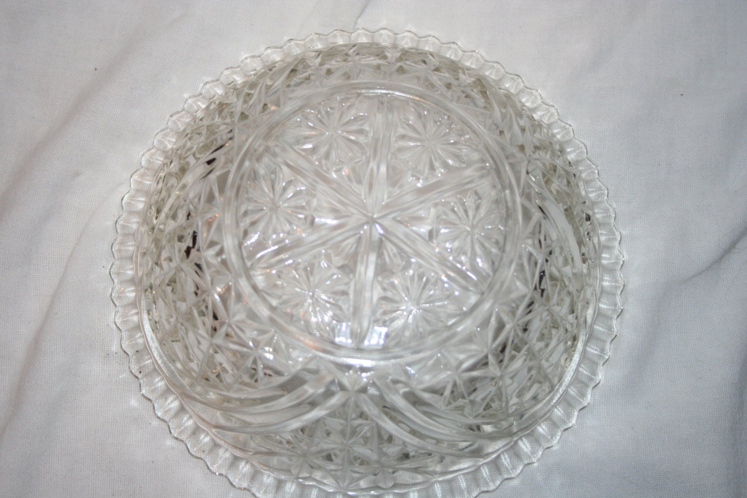 Anchor Hocking Pressed Glass Bowl Stars and Bars Pattern - Etsy
