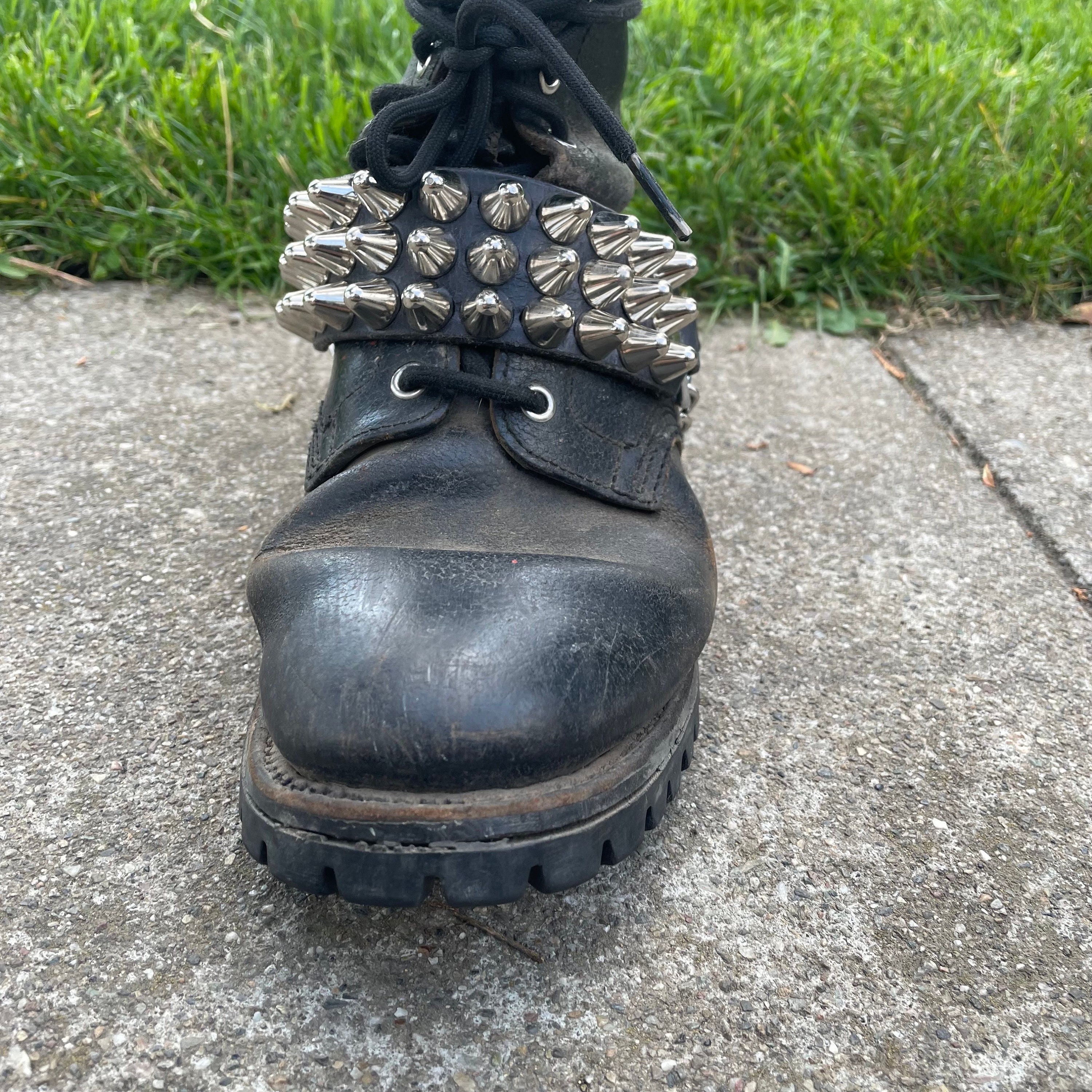 Bootstraps Boot Harness Handmade Genuine Leather Hardcore Punk Goth ...