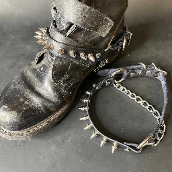 Spiked Boots - Etsy