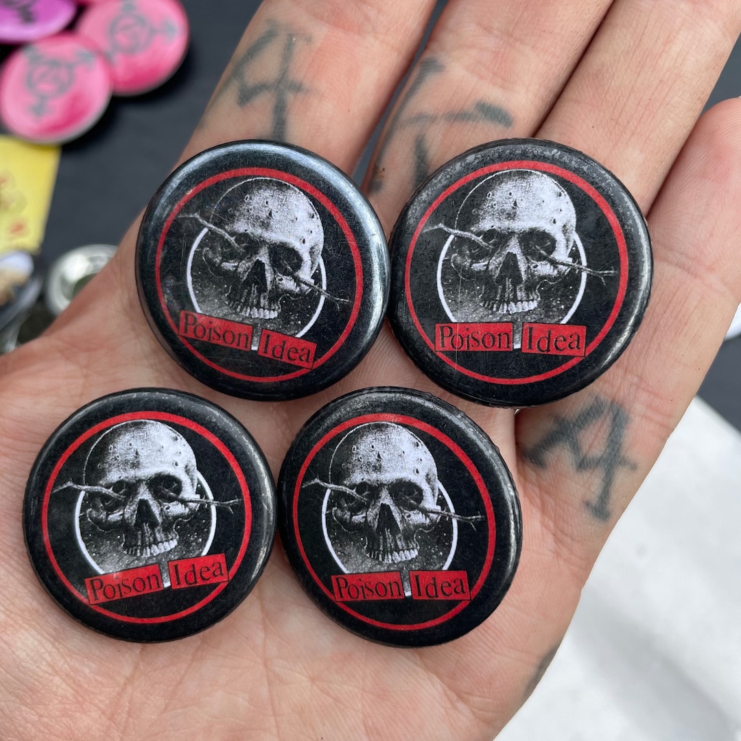 Poison Idea 1.5 Punk Pins Badges Choose From Three 3 Designs - Etsy
