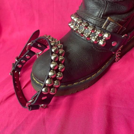 Bootstraps Boot Harness Made to Order Custom Genuine Leather | Etsy