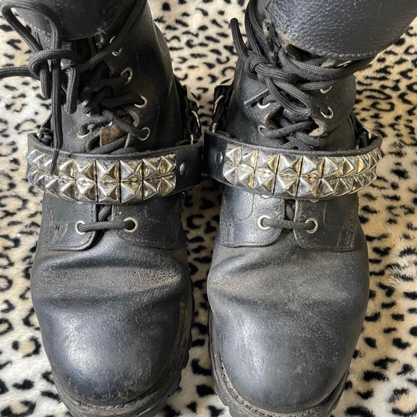 2 Row Pyramid Studded Belt - Etsy