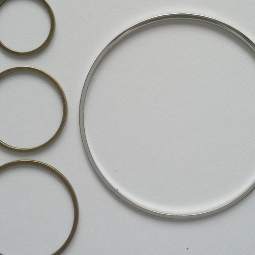 Hollow Brass and Metal Rings Ideal for Dorset Buttons - Etsy