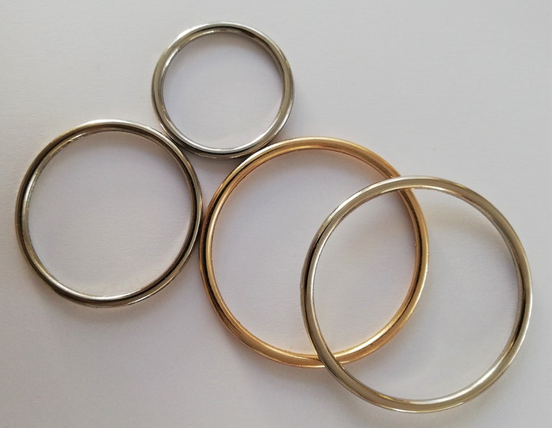 Large Metal Rings Ideal for Dorset Buttons | Etsy