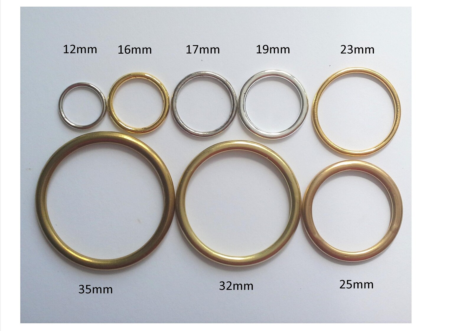 Hollow Brass and Metal Rings Ideal for Dorset Buttons - Etsy UK