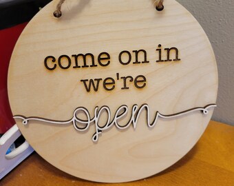 Open Sign SVG Open Sign Silhouette Cut File Open Sign - Etsy