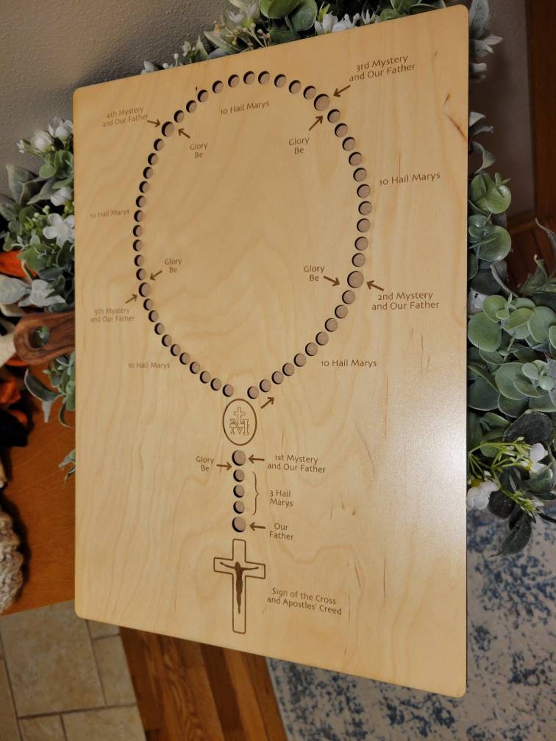 Rosary Teaching Board File Download SVG and PNG File Format - Etsy