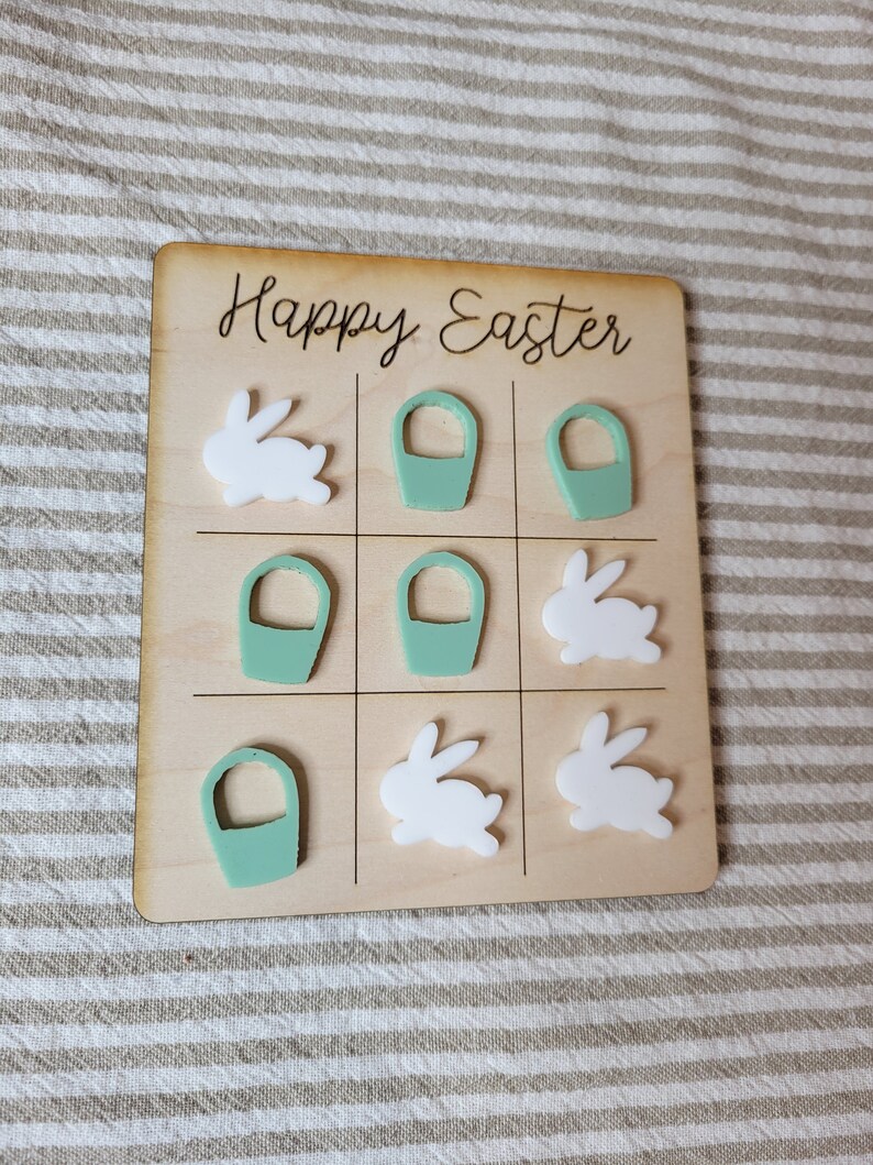 Easter Tic Tac Toe SVG and PNG Bunny and Carrot Tic Tac Toe - Etsy