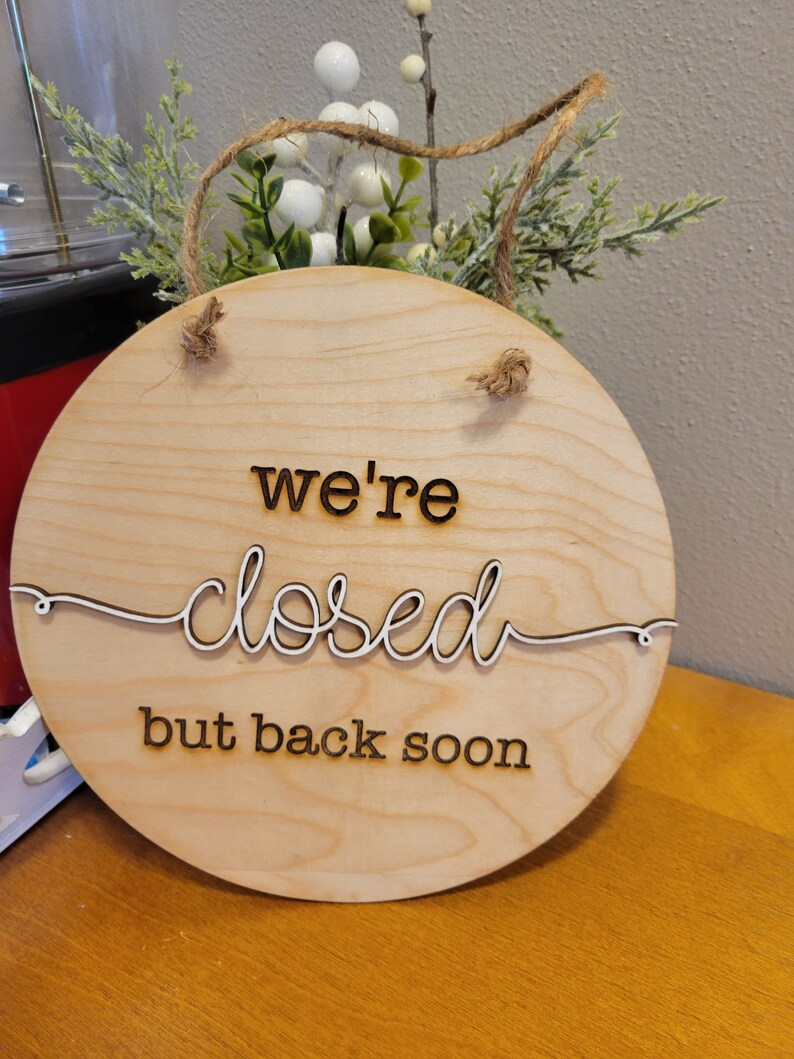 Open and Closed Sign File, Door Sign SVG and PNG Download, Laser ...