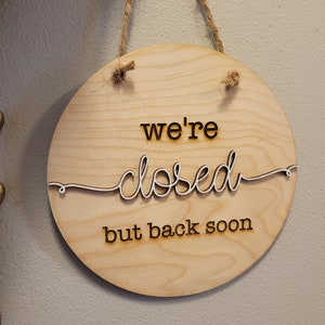 Open and Closed Sign File, Door Sign SVG and PNG Download, Laser ...