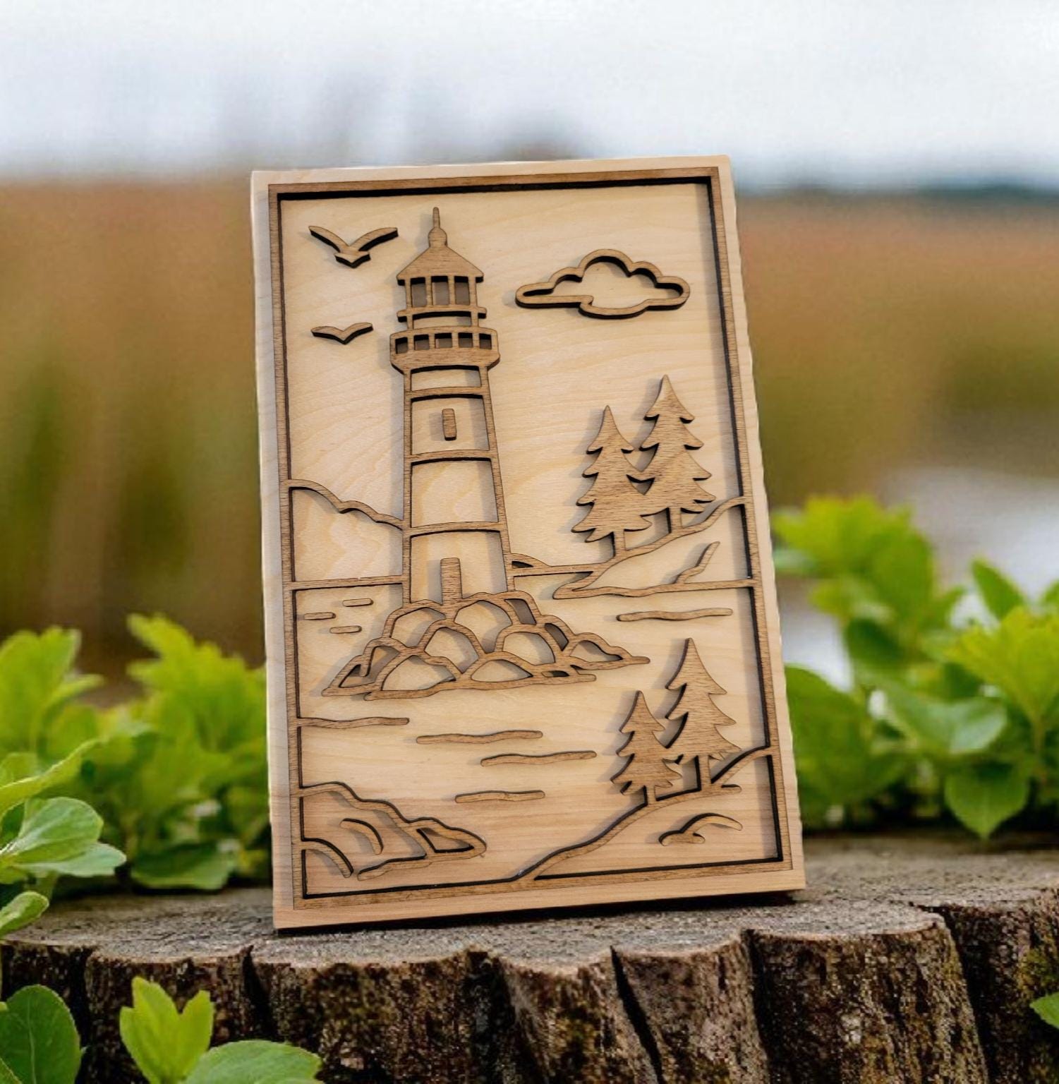 Lighthouse SVG | Coastal Laser Cut File | Nautical Line Art Design for ...