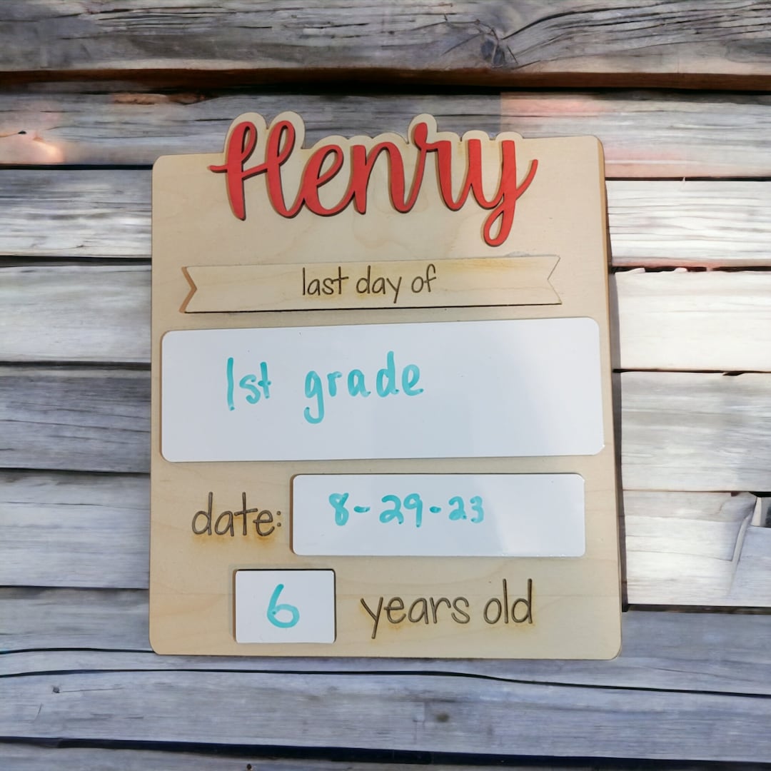 Digital Download - Back to School Sign SVG and PNG File Download, First ...