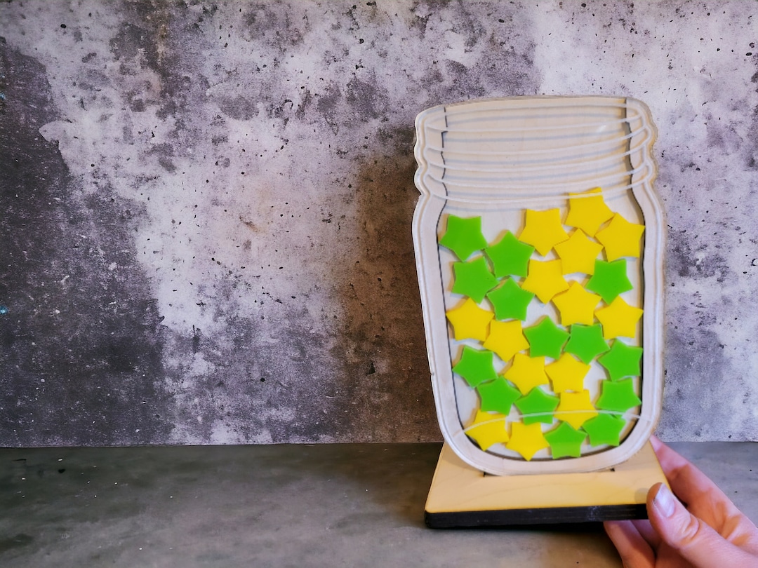 Digital Download Reward Jar SVG File, Mason Jar Reward Jar Laser File ...