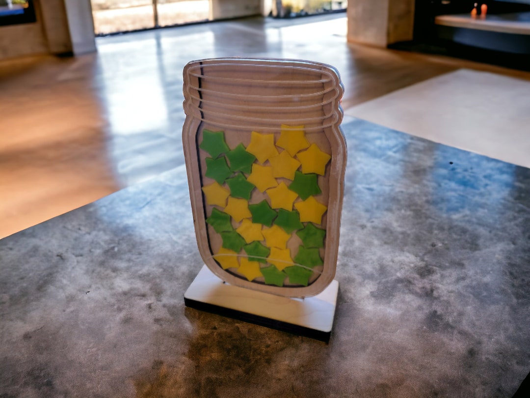 Digital Download** Reward Jar SVG File, Mason Jar Reward Jar Laser File ...