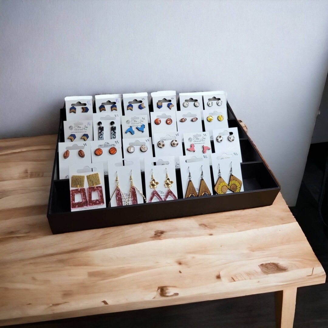 Earring Display Tray SVG and PNG File Download for 1/8" Thick Wood ...