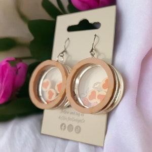 Layered Circle Shaker Earring SVG and PNG File Download, Acrylic ...