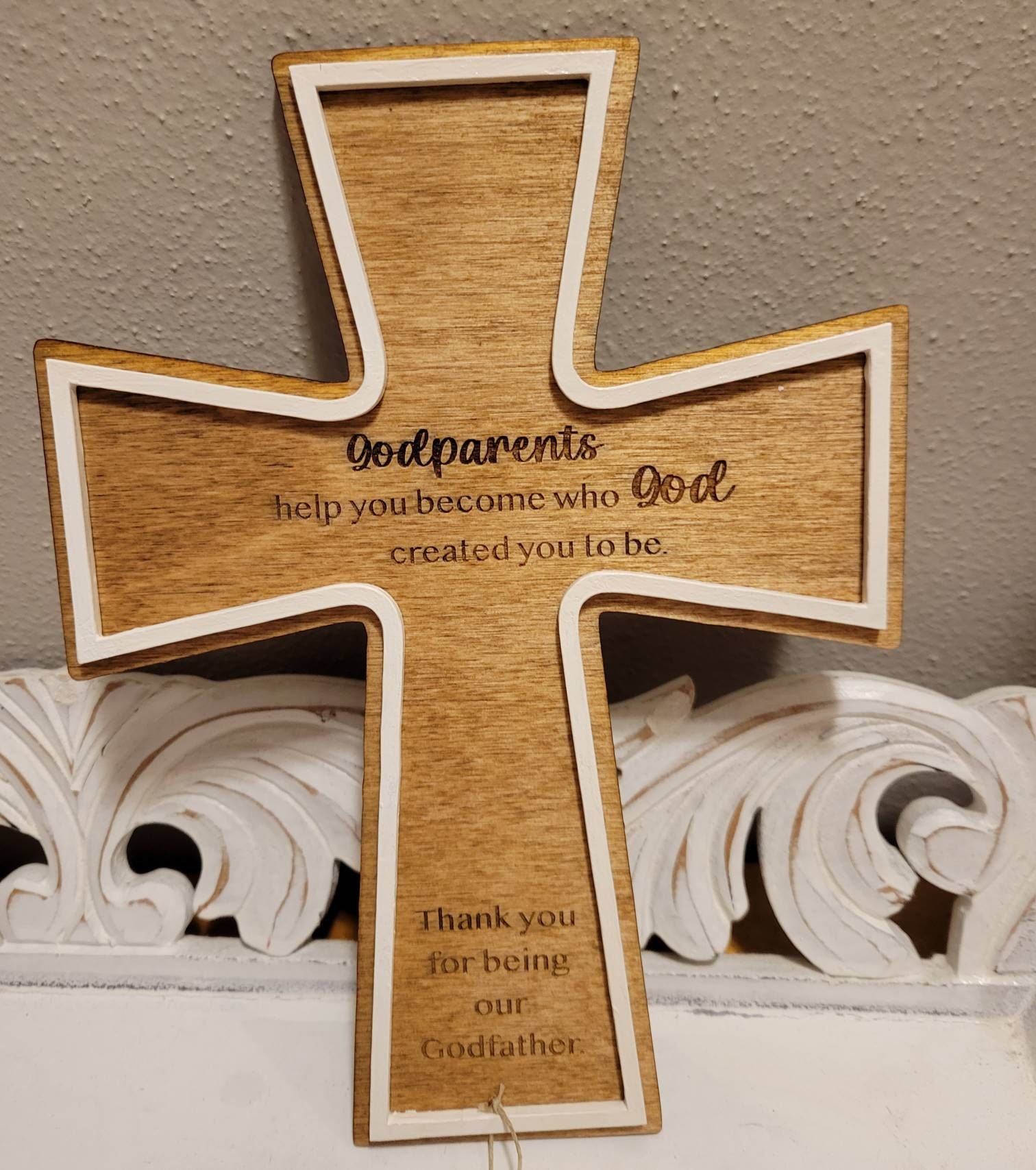 Godparent Cross SVG and PNG File Download Godparent Gift - Etsy