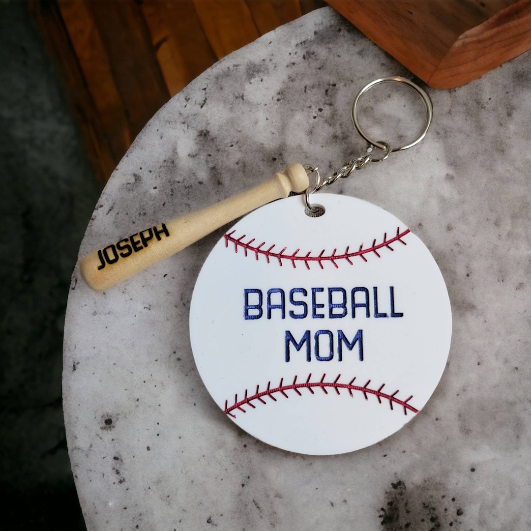 Baseball Mom Keychain SVG and PNG Download, File Download for Laser ...