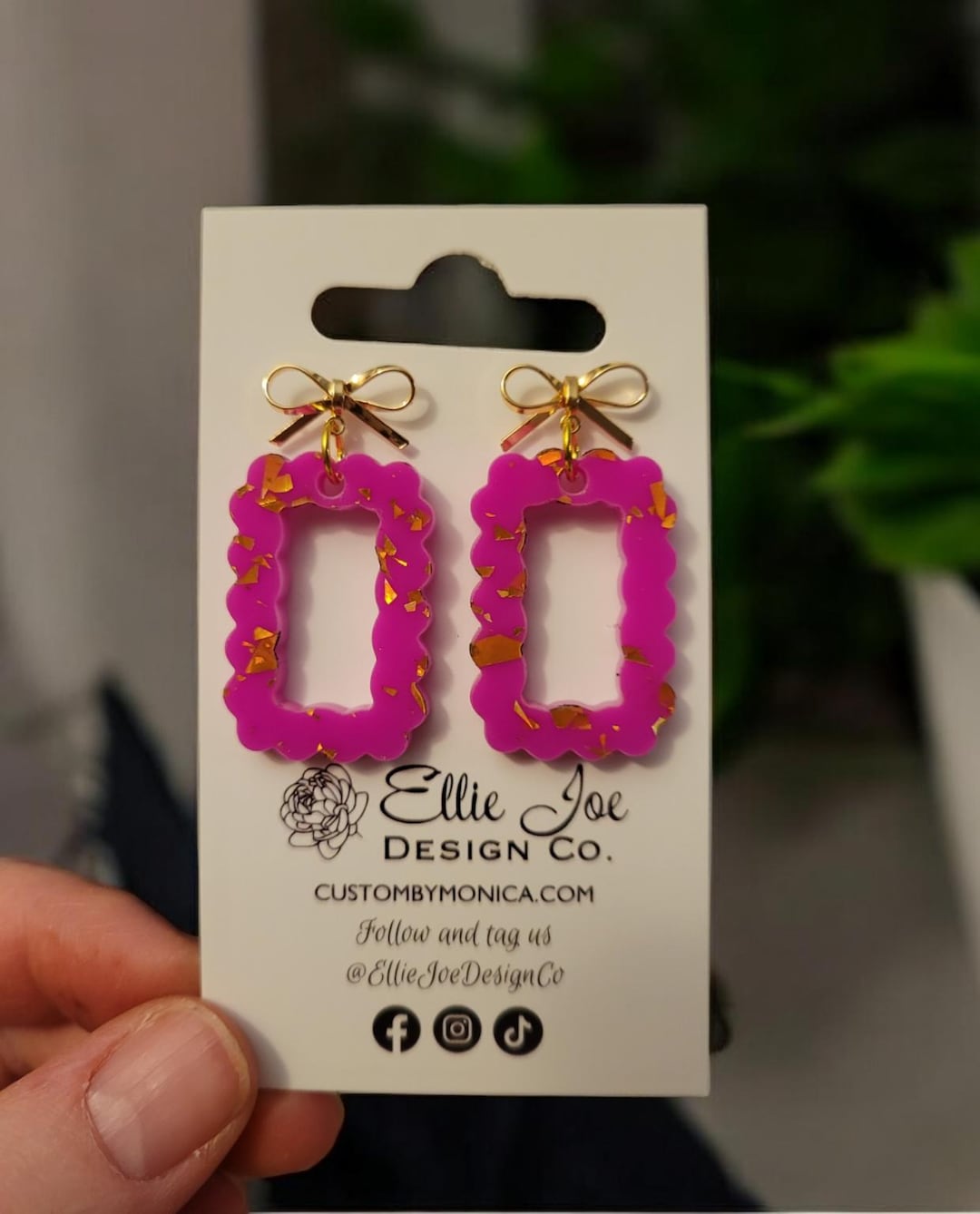 Rectangle Scalloped Earring SVG File Download, Acrylic Earring File ...