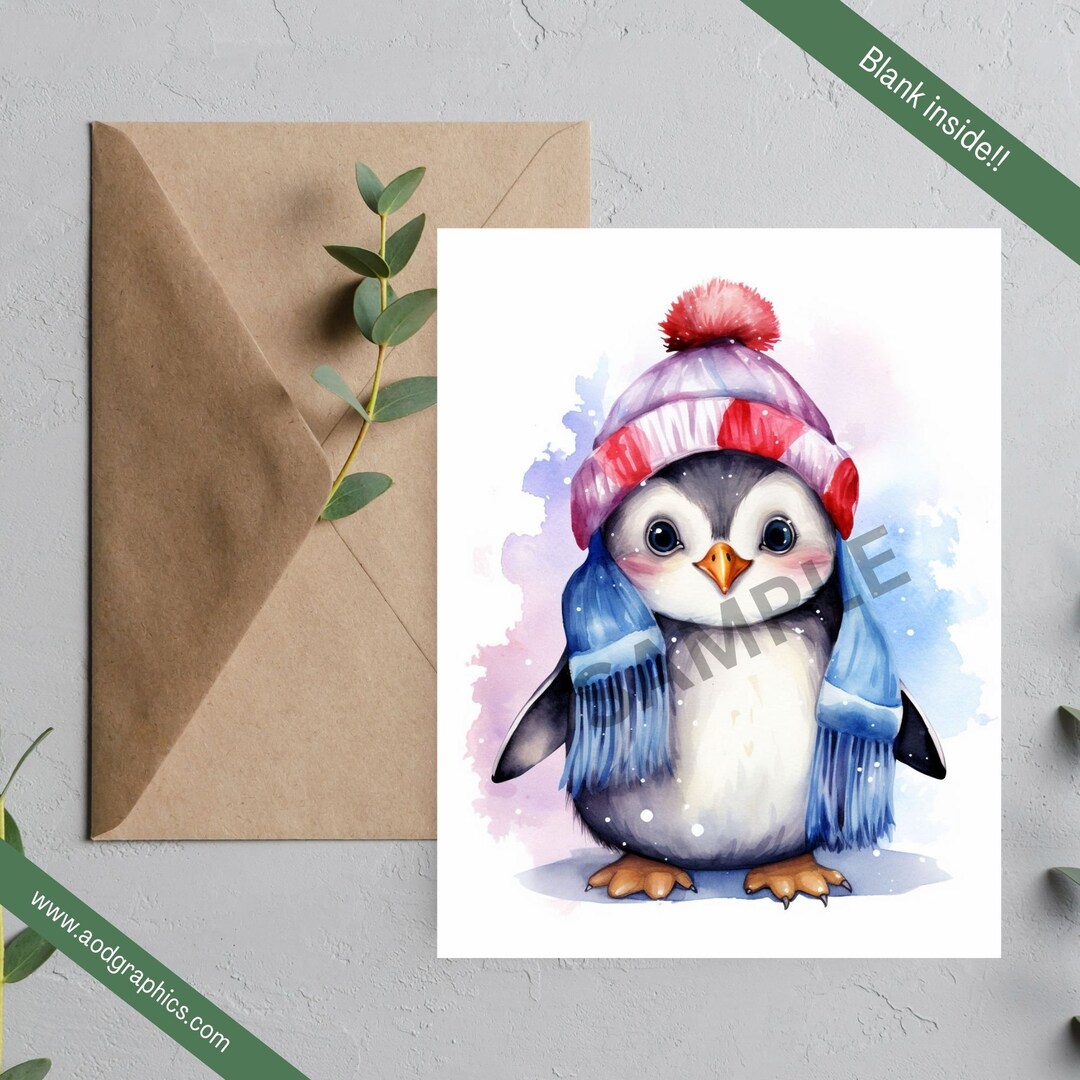 Penguin Greeting Card Variety Pack - Etsy