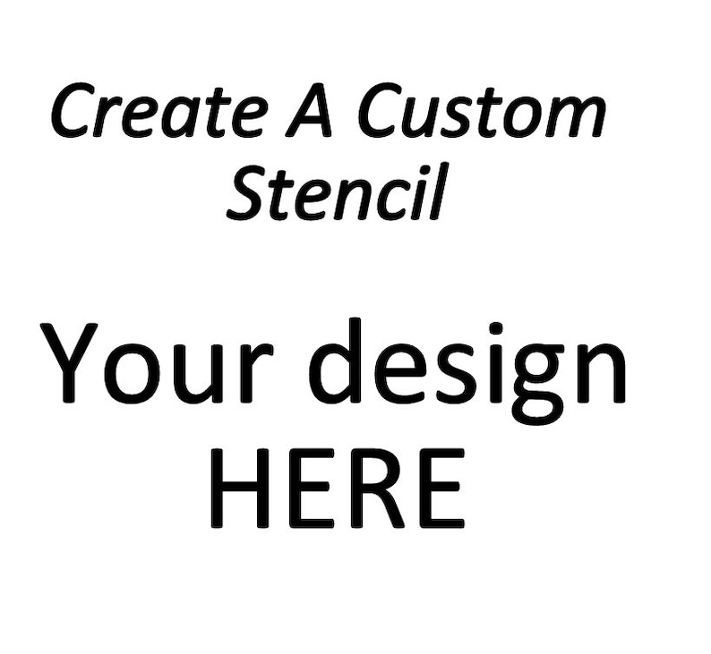 Custom Stencil Design - Etsy