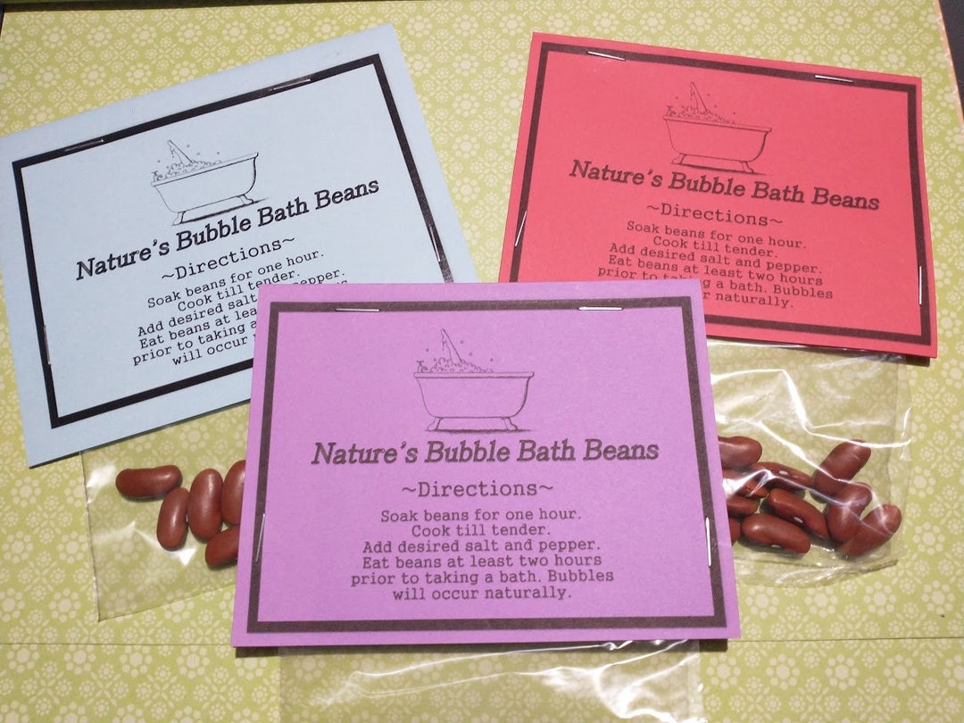 Nature's Bubble Bath Beans - Etsy