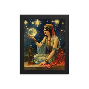 Framed Vintage Fortune Teller Poster - Etsy