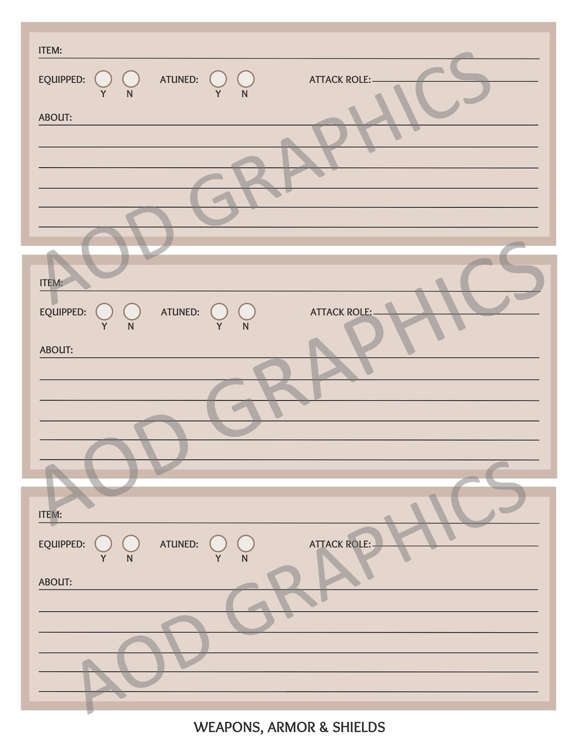 Dnd 5e Character Binder Printable Sheets Dungeons and | Etsy India