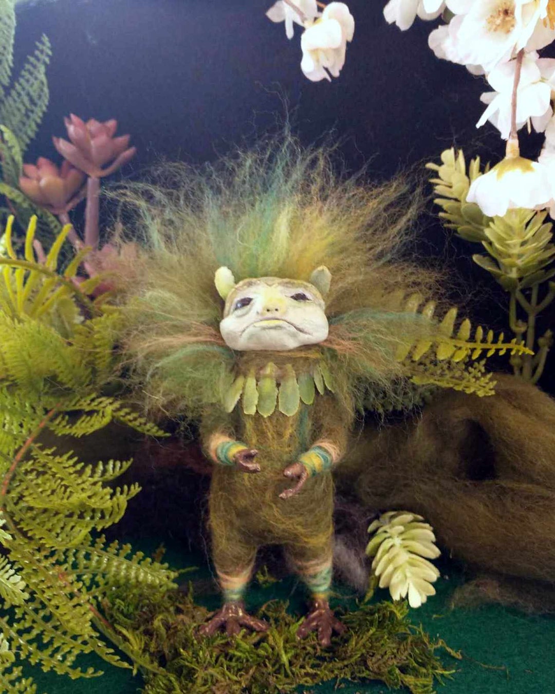 Needle Felted Forest Troll - Etsy