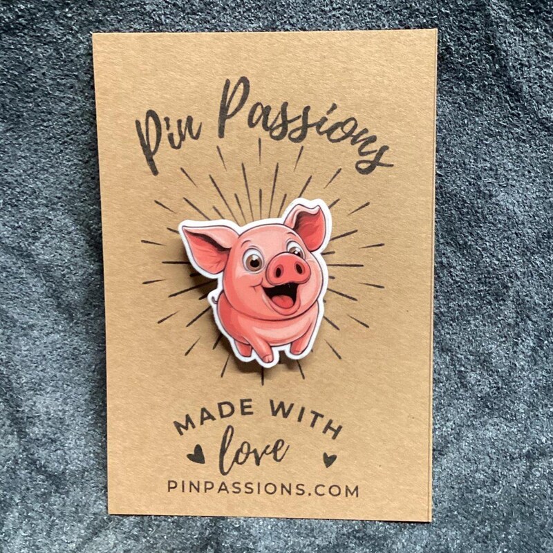 Pig Lapel Pin - Etsy
