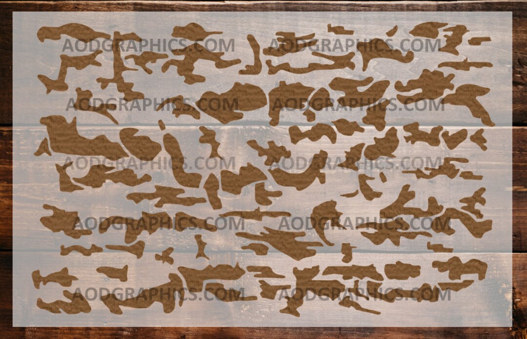 Camouflage Tactical Painting Stencil, Plastic Stencil - Etsy