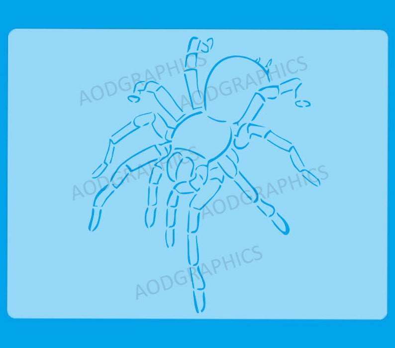 Spider Stencil 8x10 - Etsy