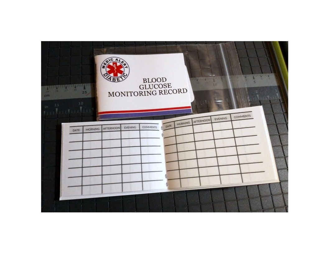 Blood Glucose Monitoring Record Booklet Diabetes Log Book - Etsy