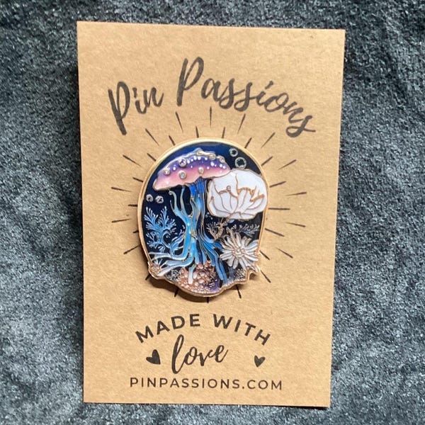 Jellyfish Pin - Etsy