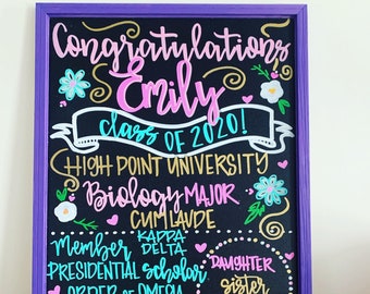 Graduation Chalk Board | Etsy