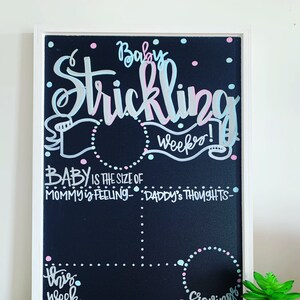 Personalized Pregnancy Tracker, Personalized Pregnancy Chalkboard ...