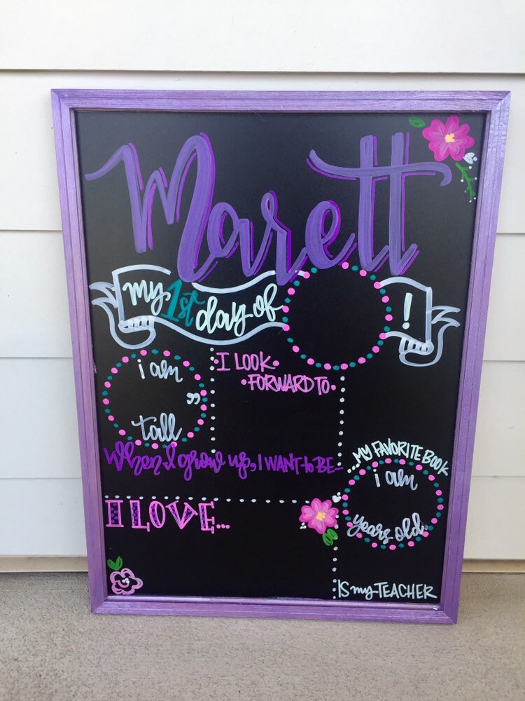 First Day Last Day Sign first and last day of school sign | Etsy