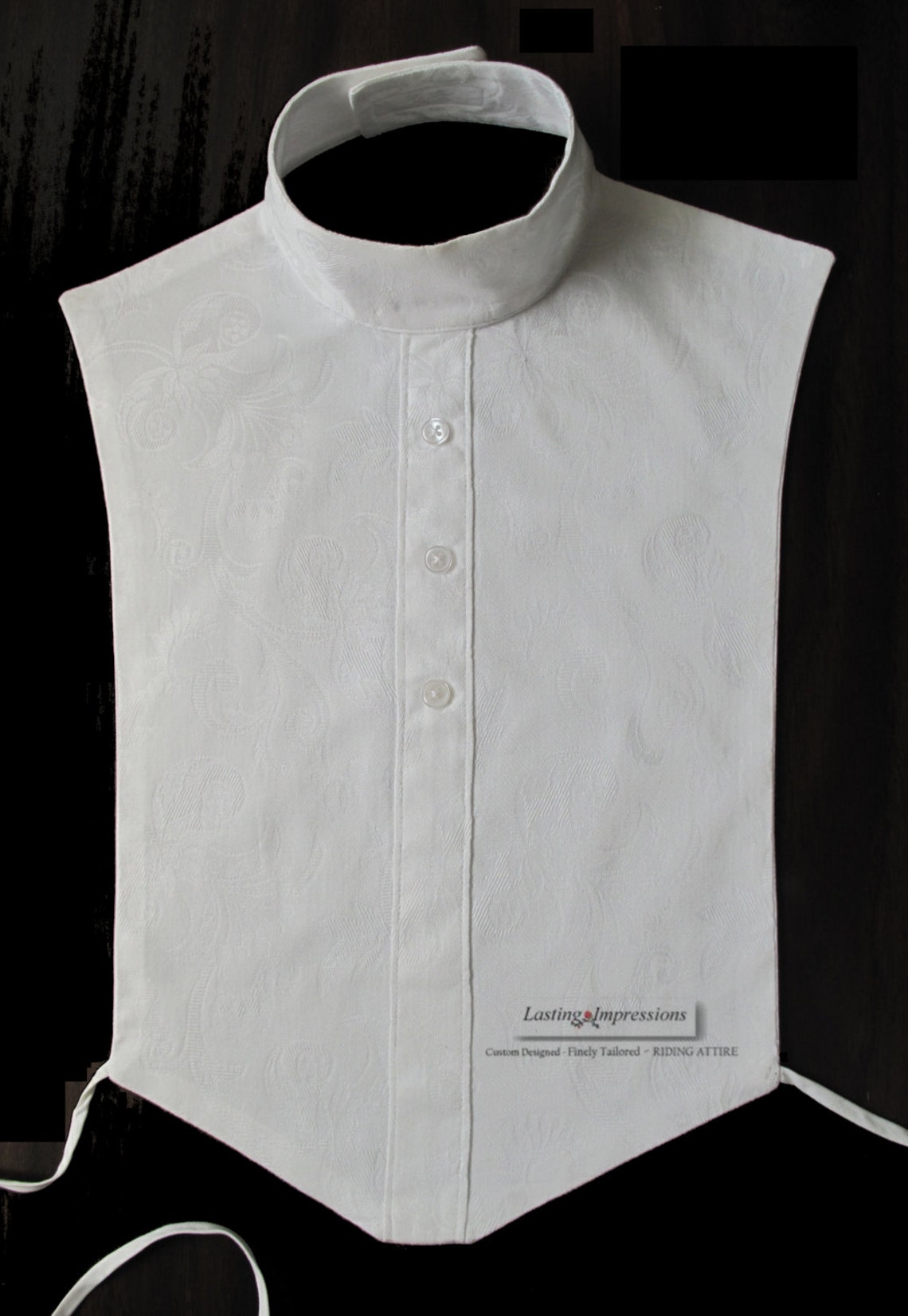 Dickie Ratcatcher in White Damask for Hunter Jumper / Hunter Pleasure ...