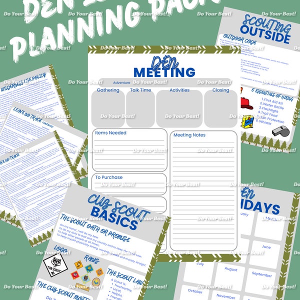 Cub Scout Printables - Etsy